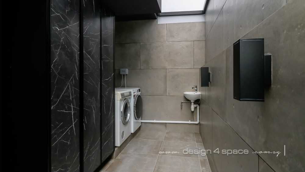 Modern Service Yard at Sembawang Hill Real Estate by Design 4 Space Pte ...