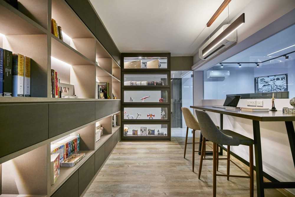 Asian Home Office at 12 Cantonment Close by The Interior Lab Pte Ltd ...