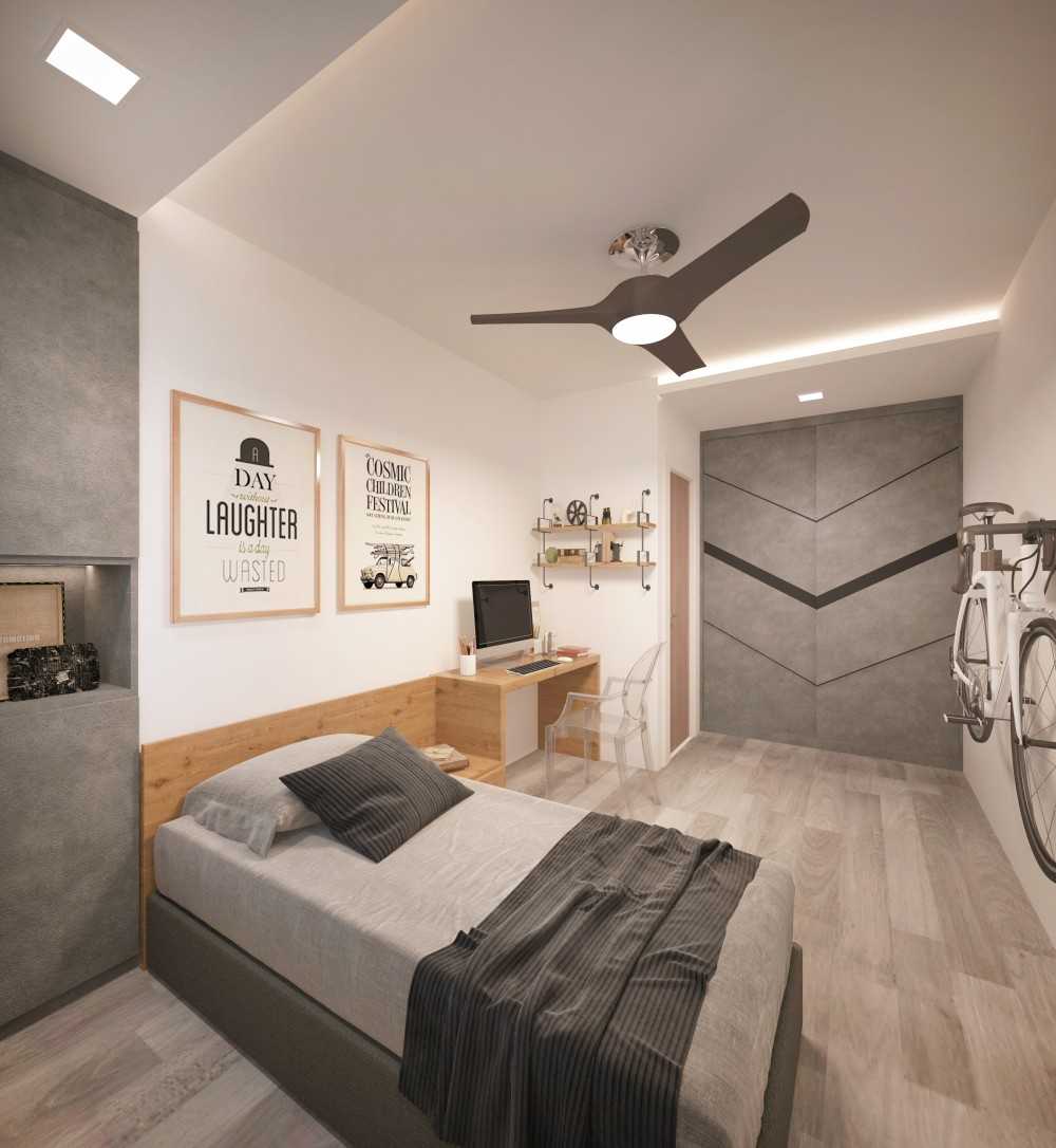 Minimalist Bedroom at 30 Cassia Crescent by Eight Design Pte Ltd ...