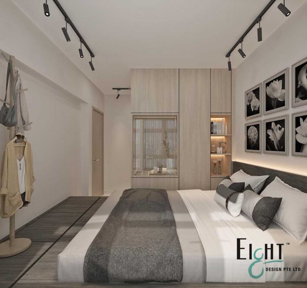 Modern Bedroom at 547A Bedok North by Eight Design Pte Ltd - Hometrust