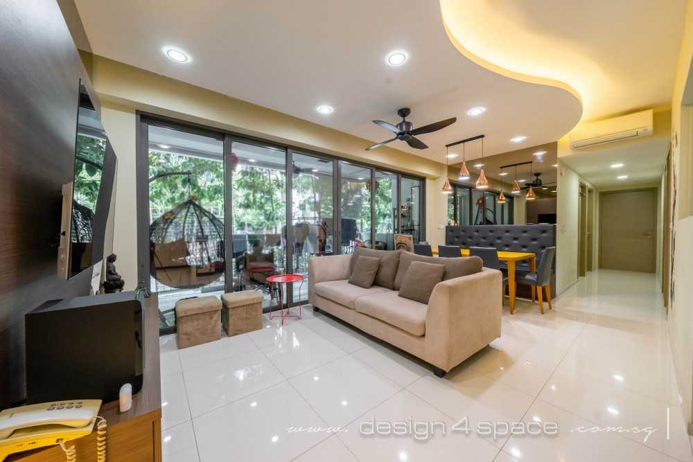 Modern Living Room at Punggol | The Terrace by Design 4 Space Pte Ltd - Hometrust