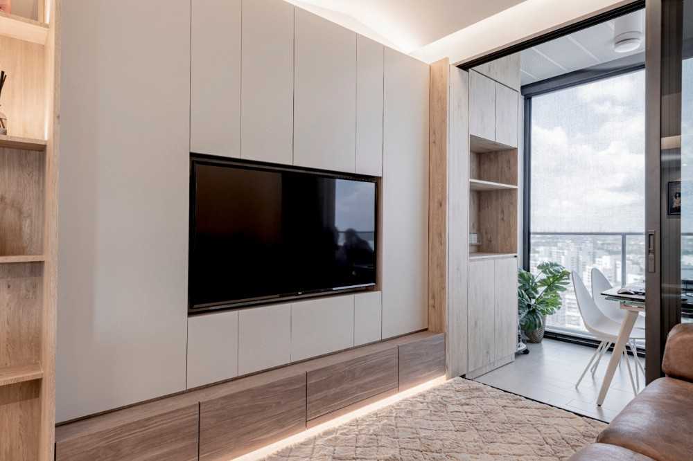 Modern Living Room at The Clement Canopy (Modern Zen Style) by erstudio ...