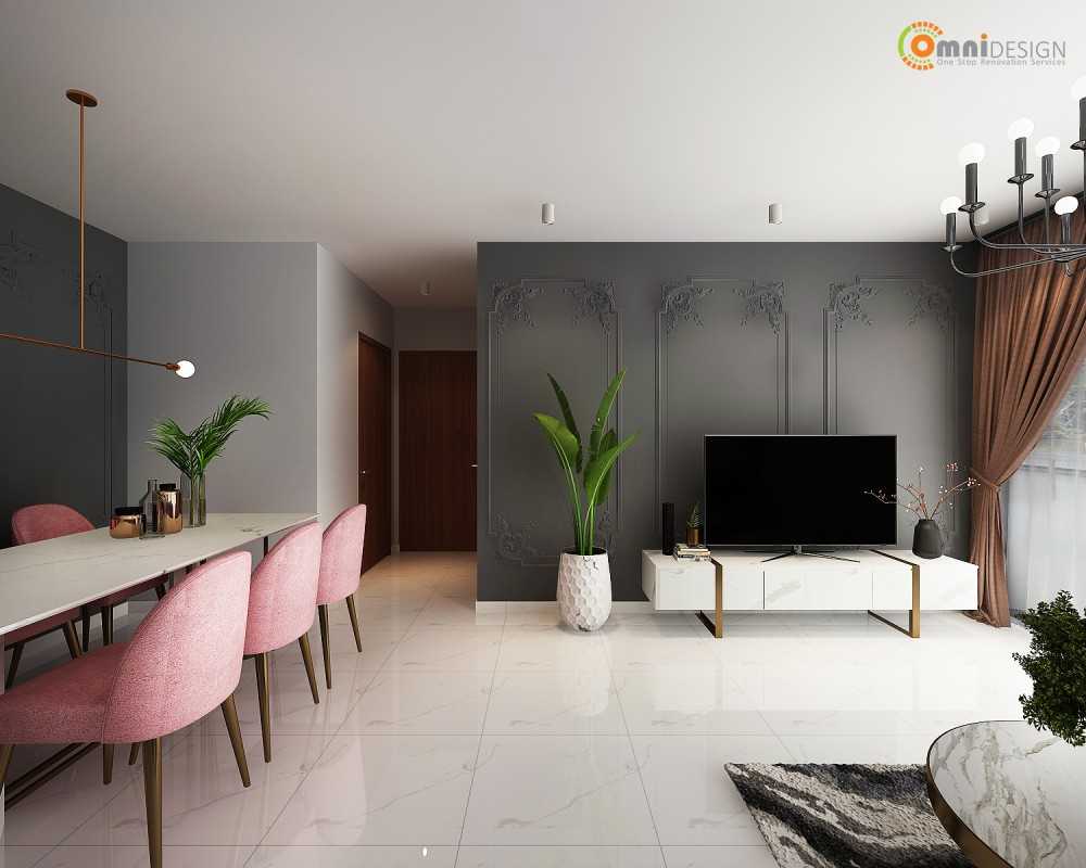 Modern Living Room at 200 Interlace Condo by Omni Design Pte Ltd ...