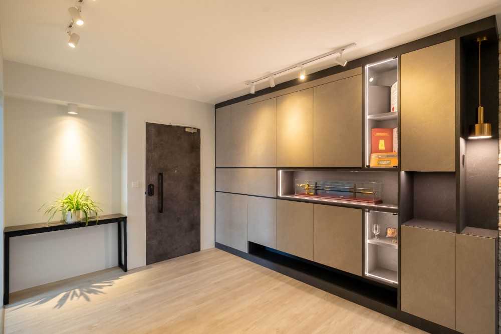 Industrial Living Room at Bukit Panjang | Senja Parc View by Design 4 ...