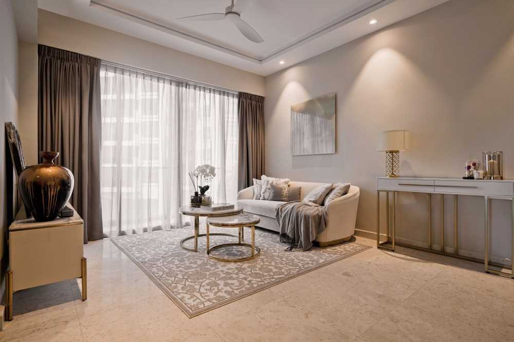 Modern Living Room at Novena Suites by Mr Shopper Studio - Hometrust