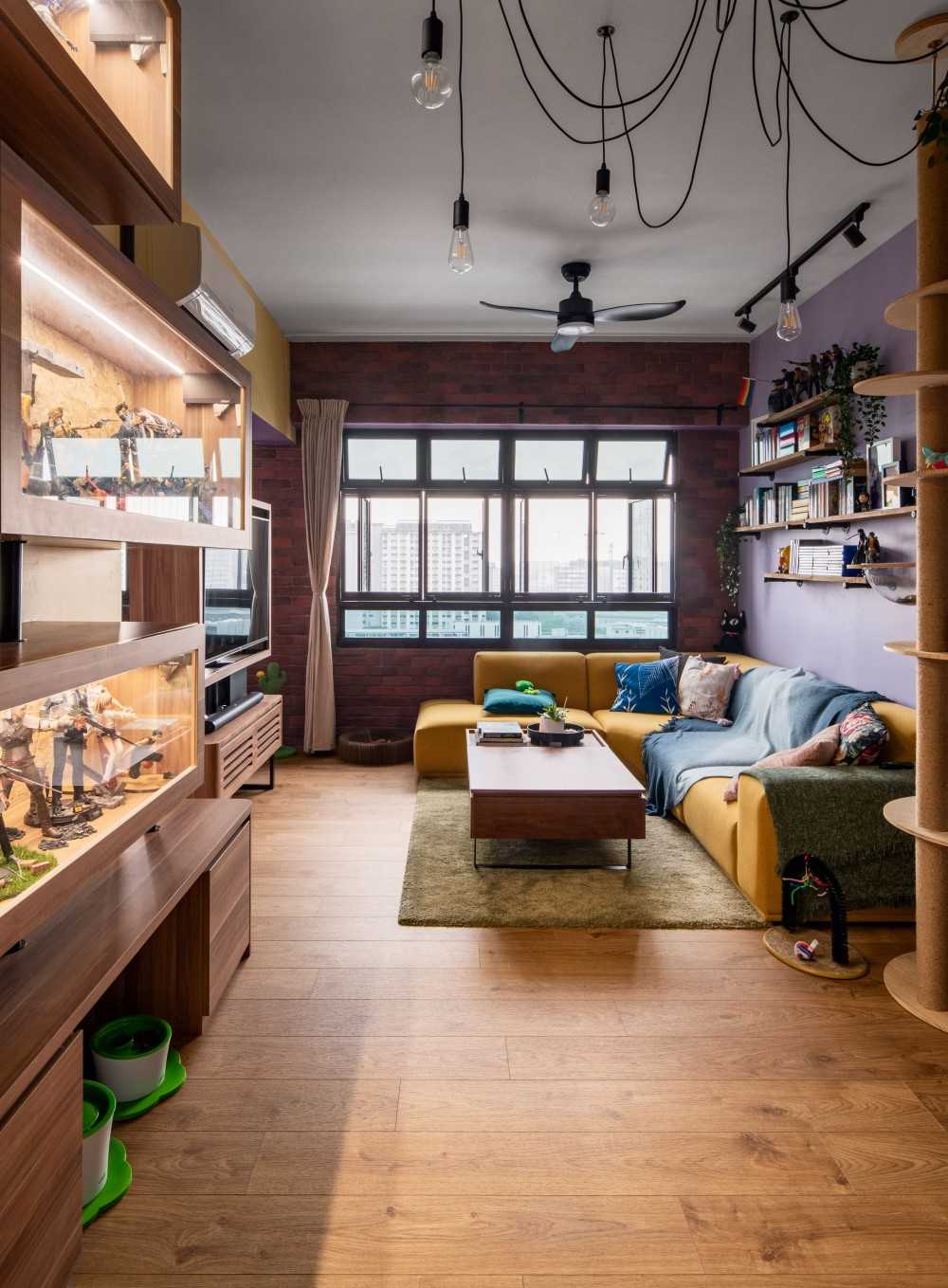 Eclectic Living Room at Boon Lay Meadow by Dots 'N' Tots Interior Pte ...