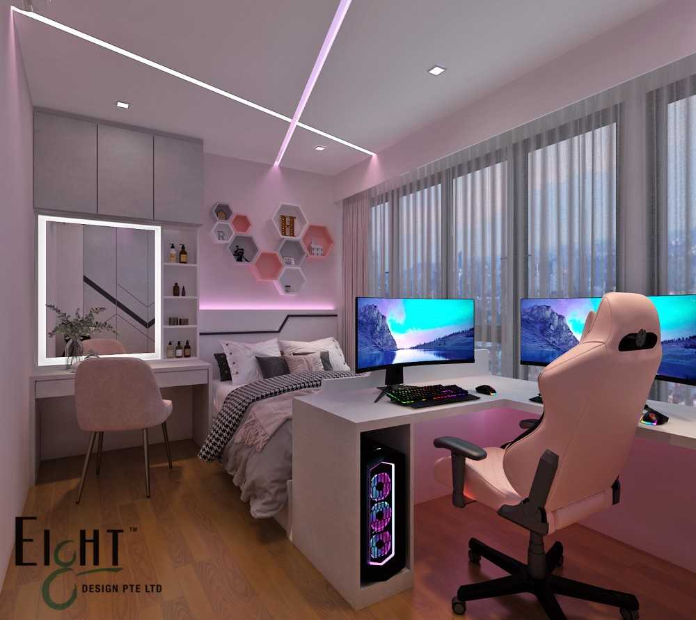 Contemporary Bedroom at Charlton Lane by Eight Design Pte Ltd - Hometrust