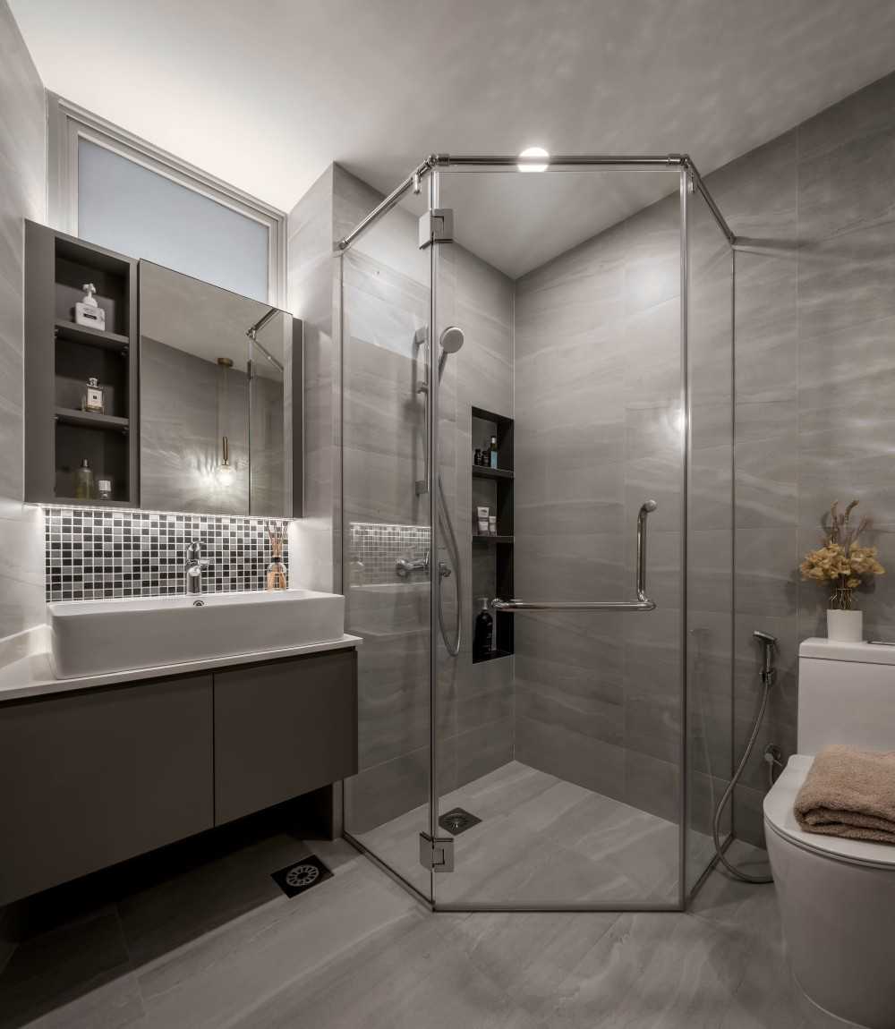 Contemporary Bathroom at Parc Seabreeze Condominium @ Joo Chiat by ...