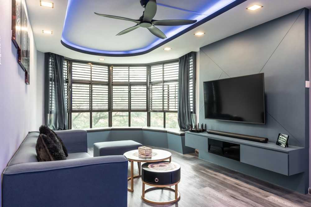 Modern Living Room at 5A Marsiling Drive by The Creative Studioz ...