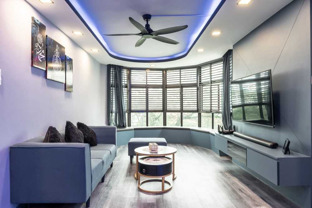 Modern Living Room at 5A Marsiling Drive by The Creative Studioz ...