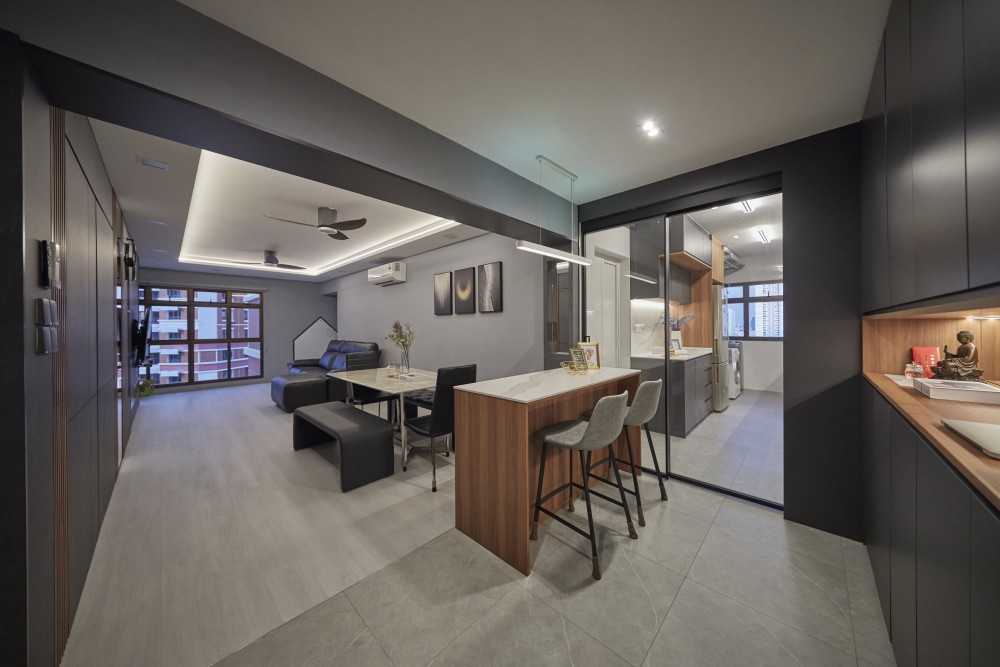 Contemporary Living Room at 73A Redhill by D&R Design Reno - Hometrust