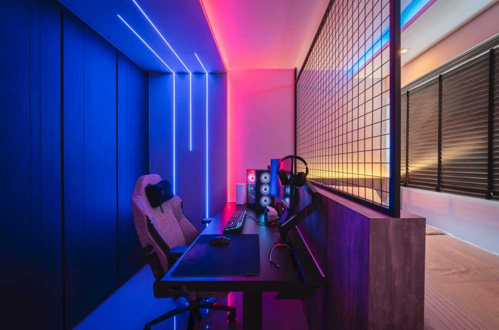 Contemporary Gaming Room at 455B AMK St44 (Elaine) by Weiken.com Design ...