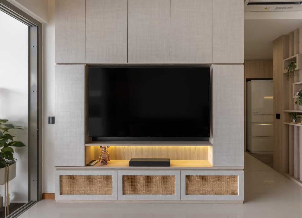 Contemporary Living Room at Trevista Condo, Toa Payoh by Eight Design ...