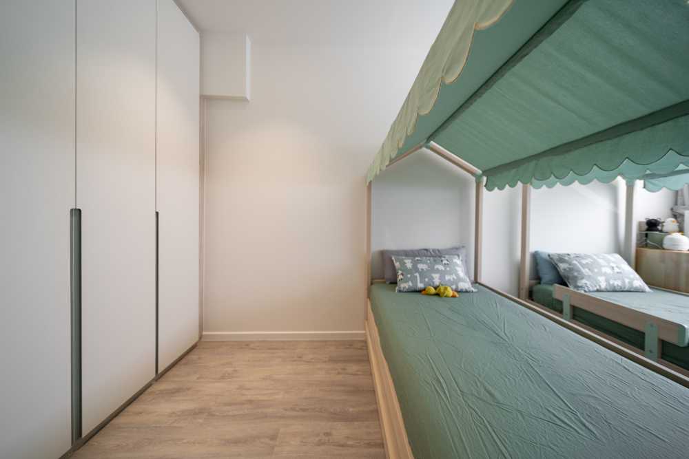 Contemporary Kids Room at 506 Choa Chu Kang by Spruce Interiors - Hometrust