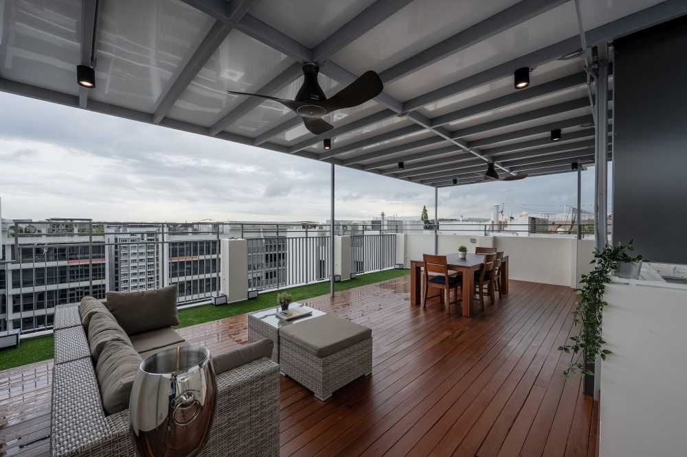 Minimalist Rooftop at Twin WaterFall by Le Interi Design - Hometrust