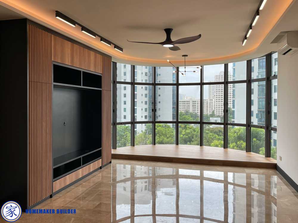 Eclectic Living Room at Parc Oasis by Homemaker Builder - Hometrust