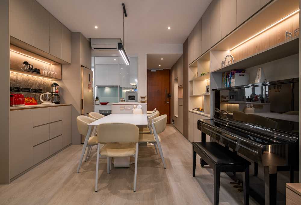 Contemporary Living Room at Mi casa condo by Mr Designer Studio - Hometrust