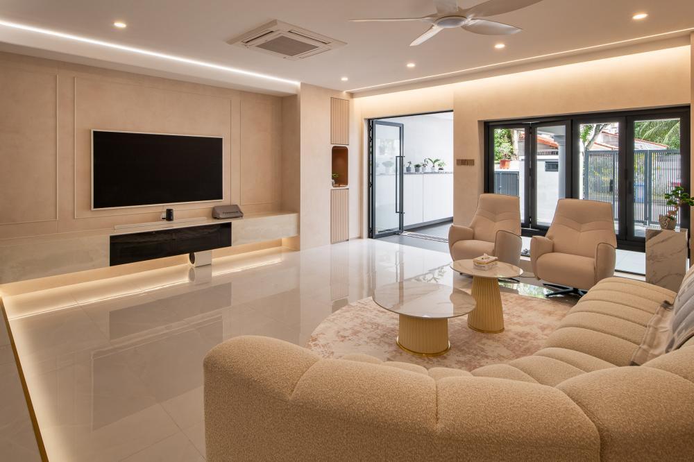 Contemporary Living Room at 67 elias terrace by Mr Designer Studio ...