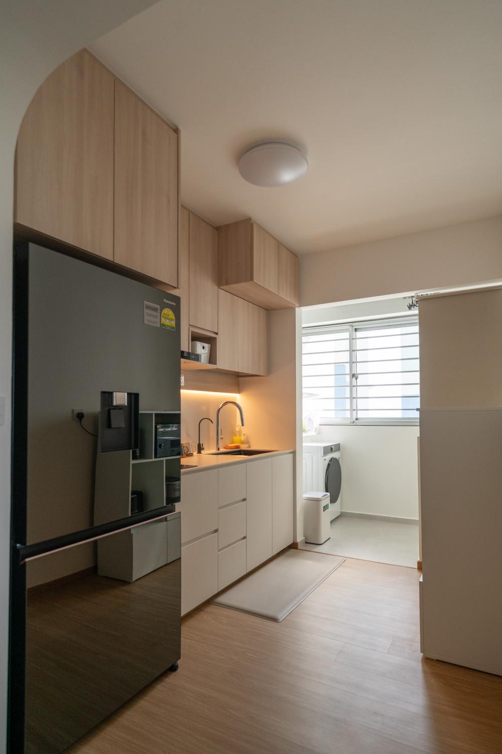 Minimalist Kitchen at Senja Parc View by The Real Design - Hometrust